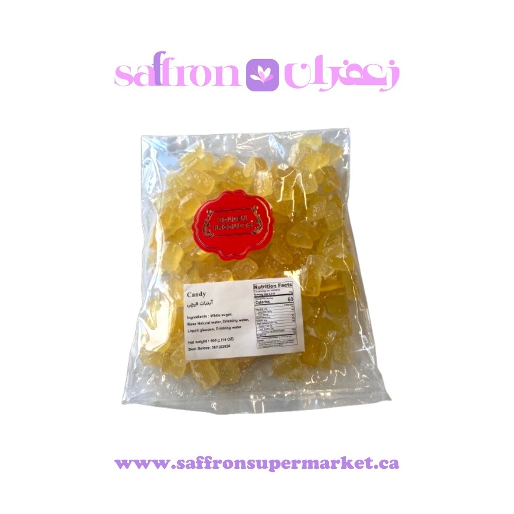 Golden Abnabat Gheychi Persian Candy (Nabat) – 400G | Saffron Super Market